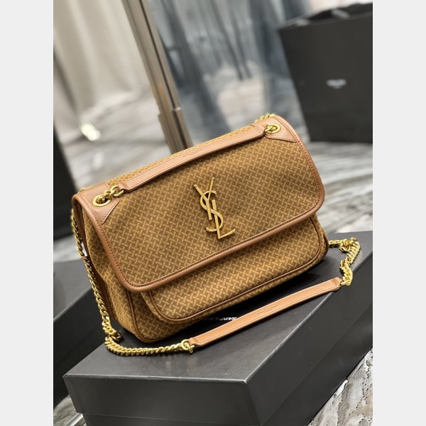 Saint Laurent 633158 Designador de Réplicas Niki Arrinkled Vintage ...