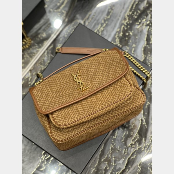 Saint Laurent 633158 Designador de Réplicas Niki Arrinkled Vintage ...