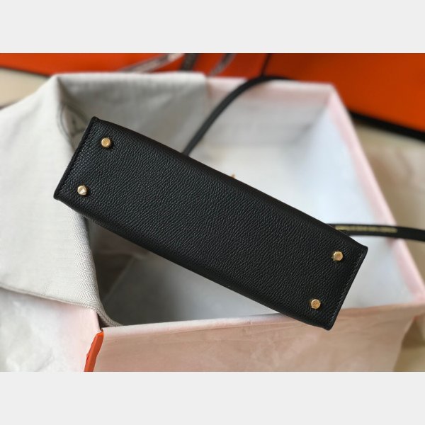 Hermes Mini Kelly Black Replica HandBolsa Epsom Leather – Replicas De ...